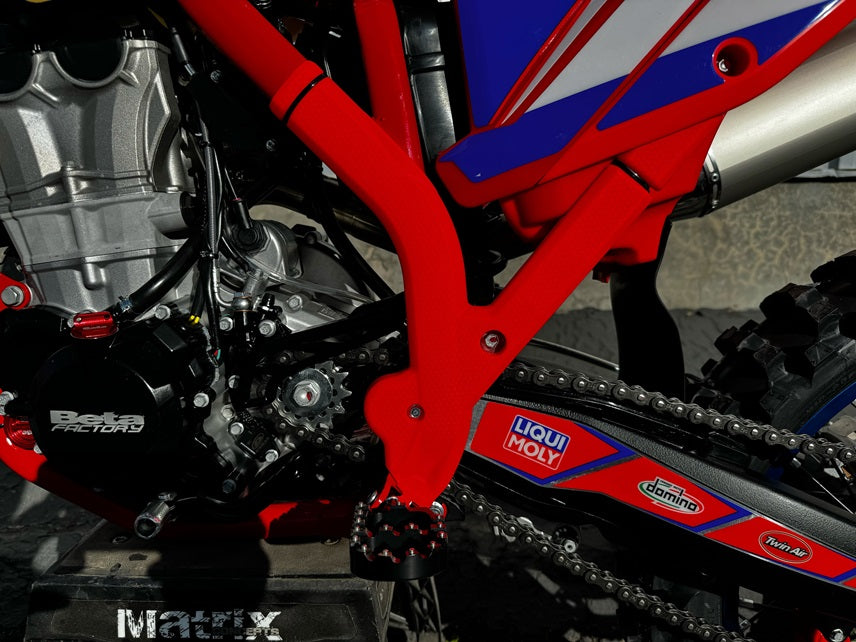 Beta 450RX Frame Guard Set Red – Sierra Motorcycle Supply